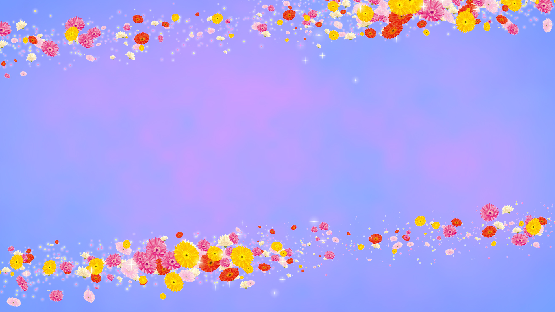 草花【ガーベラ フレーム】合成 フリー動画素材 映像制作-動画編集